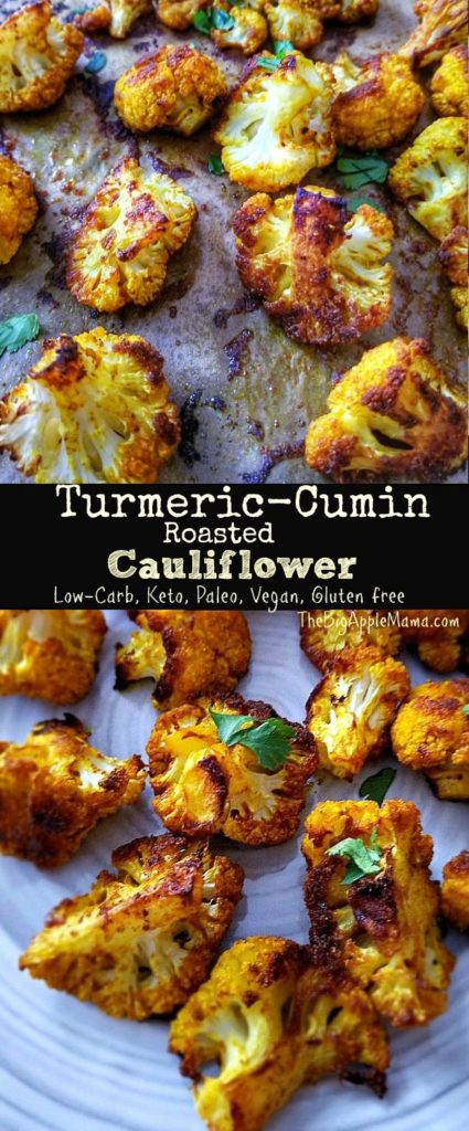 Turmeric Cumin Roasted Cauliflower Bites - Daily Yum