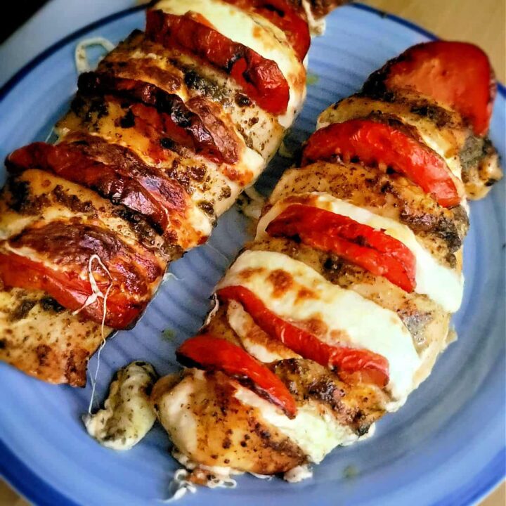 Air Fryer Caprese Chicken - Daily Yum
